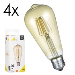 Trio LED E27 4er Set 6 Watt 2700 Kelvin 600 Lumen