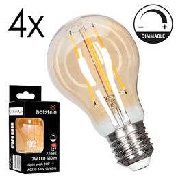 hofstein LED E27 4er Set 7 Watt 2200 Kelvin 630 Lumen