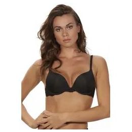 Push-up-BH After Eden "TESS", Damen, Gr. 75, Cup A, schwarz, Spitze, Obermaterial: 75% Nylon, 13% Elasthan, 12% Polyamid, unifarben, comfort fit, BHs Push-up-BH, mit Schale, mit B&uuml;gel, mit Spitze, breite Tr&auml;ger, feminin, bequem