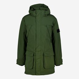 Grüner Parka mit Kapuze