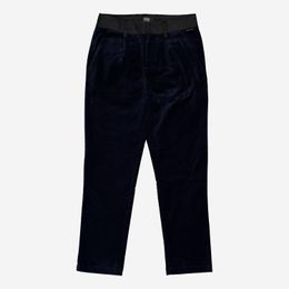 Scotch & Soda Dunkelblaue Hose in Samtoptik