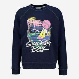 Scotch & Soda Dunkelblaues Sweatshirt mit Aufdruck
