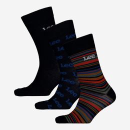 Lee 3er-Pack mehrfarbige Socken mit Logo-Details