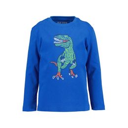 Blue Seven Shirt Jungen Größe 98 royalblau / hellgrün / orangerot / weiß