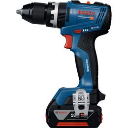 Bosch Akku-Schlagbohrschauber 'GSB 18V-65 Professional' mit Schnellladegerät, 2 x Akku 5.0Ah und L-BOXX