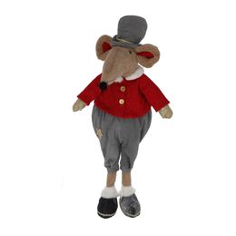 Dekofigur 'Weihnachts-Mäuserich' 67 cm