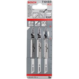 Bosch Stichs&auml;geblatt 'T 101 BR Clean for Wood' 100 mm, 3 St&uuml;ck