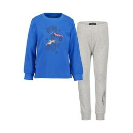 Blue Seven Pyjama Jungen Größe 116 blau / grau / orange