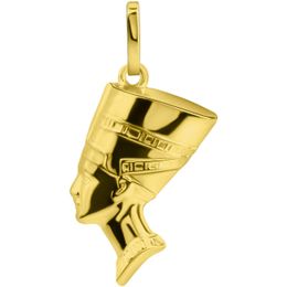 Kettenanh&auml;nger Firetti "Schmuck Geschenk Gold 375 Halsschmuck Anh&auml;nger Nofretete", gold (gelbgoldfarben), Schmuckanh&auml;nger, Damen, Gelbgold 375, 0,57 g, Kettenanh&auml;nger