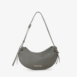 Valentino Handbags Schultertasche VALENTINO BAGS "WIN RE", Damen, Gr. B/H/T: 32cm x 15cm x 5,5cm, khaki, Lederimitat, Taschen, Damen Umhägetasche, Tragetasche, Handtasche mit goldfarbenem Label
