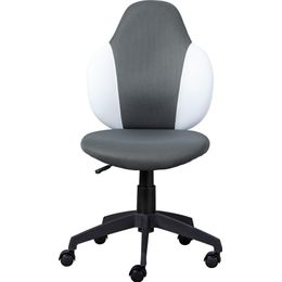 Bürostuhl Inosign, grau (grau, weiß), B:52cm H:94cm T:56cm, Stühle, Bürodrehstuhl, für Kinder und Jugendliche