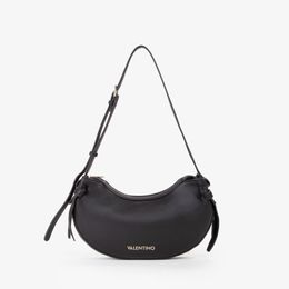 Valentino Handbags Schultertasche VALENTINO BAGS "WIN RE", Damen, Gr. B/H/T: 32cm x 15cm x 5,5cm, schwarz, Lederimitat, Taschen, Damen Umhägetasche, Tragetasche, Handtasche mit goldfarbenem Label