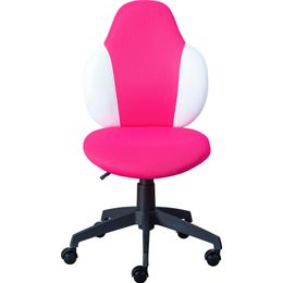 Bürostuhl Inosign, pink (himbeer, weiß), B:52cm H:94cm T:56cm, Stühle, Bürodrehstuhl, für Kinder und Jugendliche