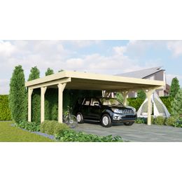 Einzelcarport Karibukdi, Carports, "Classic Grundpaket Stahl, kesseldruckimpr&auml;gniert", aus Masivholz