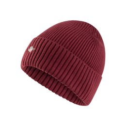 Strickmütze Gant "COTTON BLEND LOGO BEANIE", Herren, plumped rot, Strick, Baumwollmischung, Mützen, Regular fit