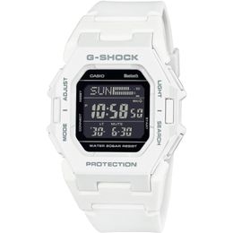 Smartwatch Casio G-SHOCK "GD-B500-1ER", weiß, Smartwatches, Armbanduhr,Herrenuhr,Bluetooth,Step Tracker, 2. Zeitzone, Resinarmband
