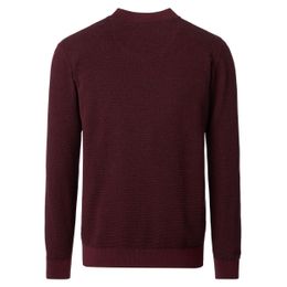 Strickjacke Casamoda "Casamoda Strickjacke uni", Herren, Gr. S, rot, 100% Baumwolle, Strickjacken