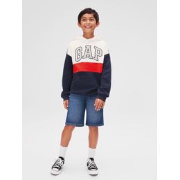 GAP Hoodie in Dunkelblau/ Weiß/ Rot - 73% | Größe 110 | Kinder-sweatshirts-jacken