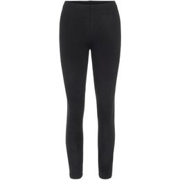 Leggings Pieces "PCEDITA LONG LEGGINGS NOOS BC", Damen, Gr. XS (34), N-Gr, schwarz, Jersey, Obermaterial: 94% Baumwolle, 6% Elasthan, unifarben, slim fit normal, Hosen