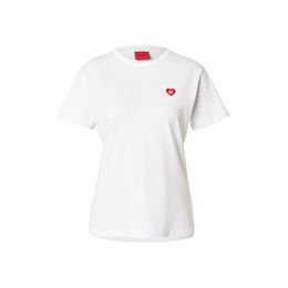 Hugo T-Shirt 'Damacia_6' Damen Gr&ouml;&szlig;e S rot / wei&szlig;