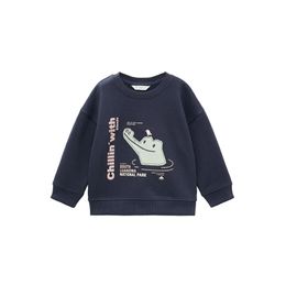Mango Kids Sweatshirt Jungen Gr&ouml;&szlig;e 104 navy / pastellgr&uuml;n / rosa