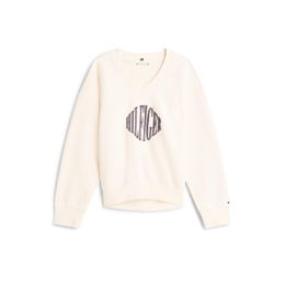 Tommy Hilfiger Sweatshirt 'VARSITY' Damen Gr&ouml;&szlig;e XS creme / navy