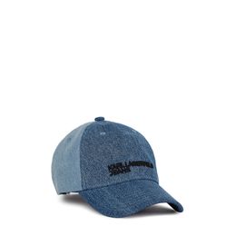 KARL LAGERFELD JEANS Cap Damen Gr&ouml;&szlig;e 55/60 blue denim / schwarz