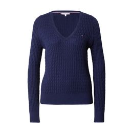 Tommy Hilfiger Pullover 'Cable' Damen Gr&ouml;&szlig;e XXXL navy / dunkelblau / rot / wei&szlig;