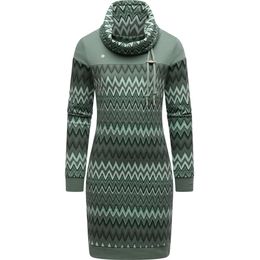 Ragwear Kleid 'Chlloe Youmodo' Damen Gr&ouml;&szlig;e 42 mint / pastellgr&uuml;n / dunkelgr&uuml;n Winterkleid