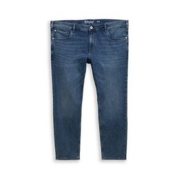 Tom Tailor Herren Plus Size - Regular Fit Jeans, blau, Uni, Gr. 40/34