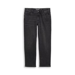 Tom Tailor Damen Plus Size - Straight Jeans, schwarz, Uni, Gr. 46