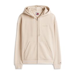Tommy Jeans Zip-Up Hoodie '90S' male Beige size XXL