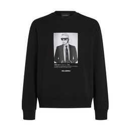 K by KARL LAGERFELD Karl Lagerfeld Sweatshirt 'PORTRAIT' Herren Gr&ouml;&szlig;e XXL grau / schwarz