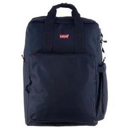 Levi's Cityrucksack LEVI'S, Damen, Gr. B/H/T: 27cm x 45cm x 14cm, blau (navy), Polyester, unifarben, Rucks&auml;cke Cityrucksack, Freizeitrucksack, Schulrucksack, Arbeitsrucksack