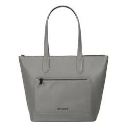 Shopper Betty Barclay, Damen, Gr. B/H/T: 42cm x 30cm x 13cm onesize, grau, Kunstfaser, leicht gl&auml;nzend, unifarben, Taschen Shopper