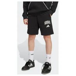 Shorts Adidas SPORTSWEAR "J CLGT FT SHO", Jungen, Gr. 176, N-Gr, schwarz-wei&szlig; (schwarz, wei&szlig;), Obermaterial: 70% Baumwolle, 30% Polyester, Hosen Shorts, f&uuml;r Kinder und Teens, sportlicher Stil, aus Baumwolle und Polyester