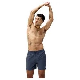 Badeshorts Speedo "Mens Essential 16" Watershort", Herren, Gr. L, N-Gr, grau (grau lead), Obermaterial: 100% Nylon, Badehosen Badeshorts, mit seitlichem Taschenentw&auml;sserungssystem