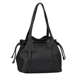 Shopper Gabor "Malu", Damen, Gr. B/H/T: 35cm x 29cm x 18cm, schwarz, Polyurethan (PU), Taschen Shopper