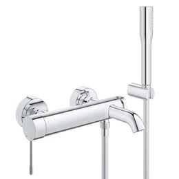 Grohe Essence Aufputz-Wannenarmatur, Einhebelmischer, 33628001,