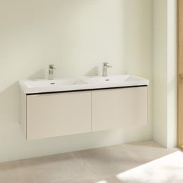 Villeroy & Boch Villeroy & Boch Subway 3.0 Schrank mit Doppelwaschtisch, 2 Auszüge, 4A71D501+C56701VN,