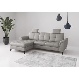 Sit & More Ecksofa SIT & MORE, B:262cm H:92cm T:164cmlight grau, Wohnzimmer, Sofas, "Zora"