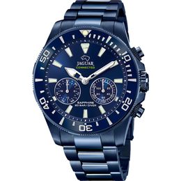 Chronograph Jaguar "Connected Special Edition", blau, Armbanduhren, Herren, Armbanduhr,Quarzuhr,Herrenuhr,Saphirglas,Stoppfunkion,Edelstahlarmband