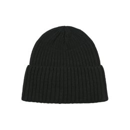 Jack & Jones Beanie JACK & JONES "JACATLAS BEANIE LN", Herren, schwarz, Materialmix, unifarben, Mützen