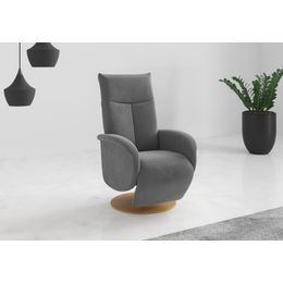 TV-Sessel Home Affaire "Glendale", grau, B:75cm H:112cm T:82cm, 90% Polyester, 10% Polyamid, Sessel, wahlweise mit Aufstehhilfe, 2 Motoren und Akku