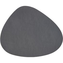 Platzset stuco "Kaja - Stone-Shape", grau (anthrazit), B:37cm L:44cm, Platzsets