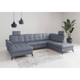 Sit & More Wohnlandschaft SIT & MORE, T:212cmgraublau, Sofas, "Zora"