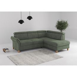 Ecksofa Home Affaire, B:247cm H:84cm T:193cmjungle, 90% Polyester, 10% Polyamid, Sofas, "Glendale, L-Form", inkl. Kopfteilverstellung, wahlweise mit