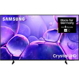 Samsung LED-Fernseher "GU50U8079FU LED-Fernseher", Energieeffizienz: G (A-G), schwarz, 50 ″, Fernseher, Crystal UHD, Q-Symphony, Dolby Surround Sound, Triple Tuner, Smart-Hub