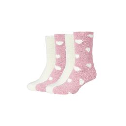 Socken Camano "warm & cozy", Damen, Gr. 39 (42), dusty rose, Elasthan, Polyester, unifarben, Socken Socken, mit elastischem Bund