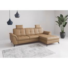 Sit & More Ecksofa SIT & MORE "Zora", cappuccino, B:262cm H:92cm T:164cm, Sofas, Ecksofa